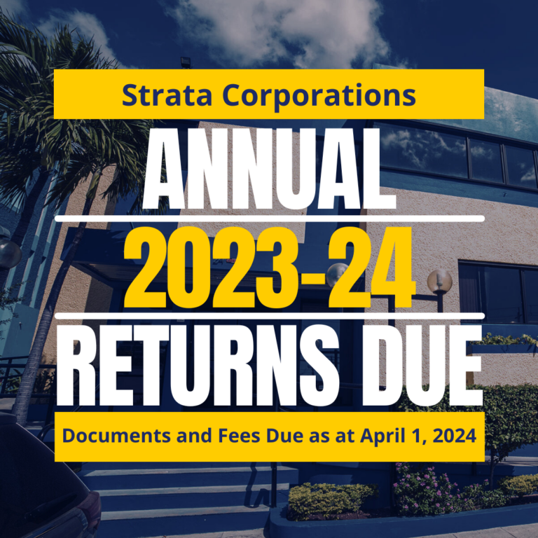 Strata Corporation (PSP) Annual Commitments – REBCSC