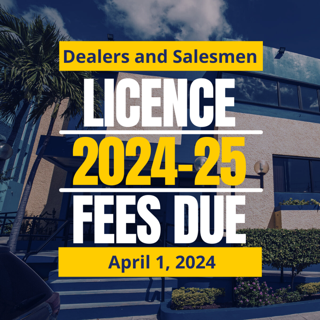 Salesman & Dealer Licence Renewal – REBCSC